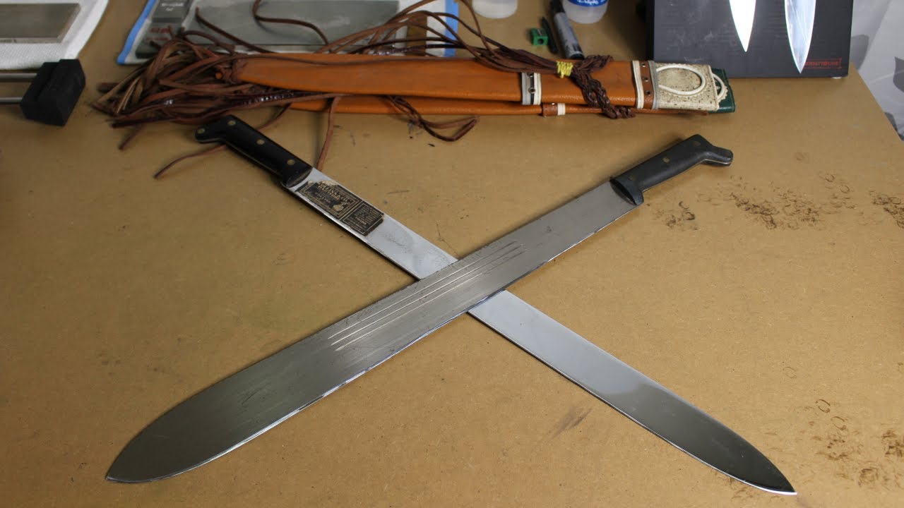 Con qué se afila un machete al estilo venezolano